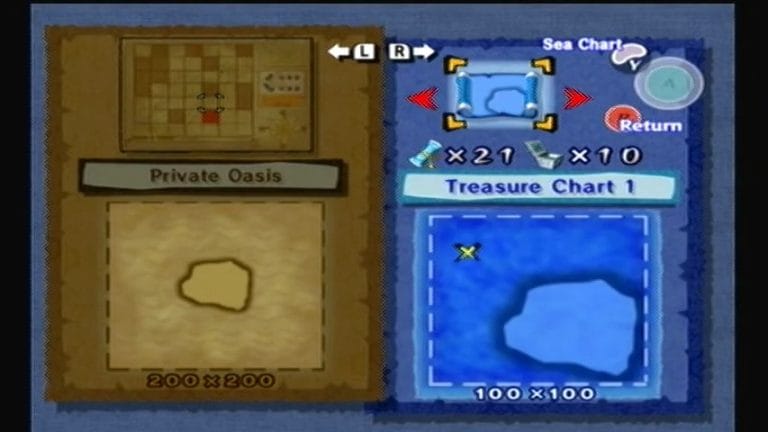 Guía de ubicaciones de mapas del tesoro - Zelda: The Wind Waker